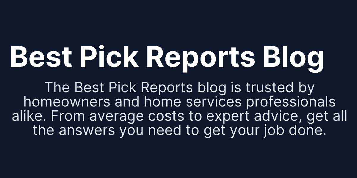Best Pick Reports Blog